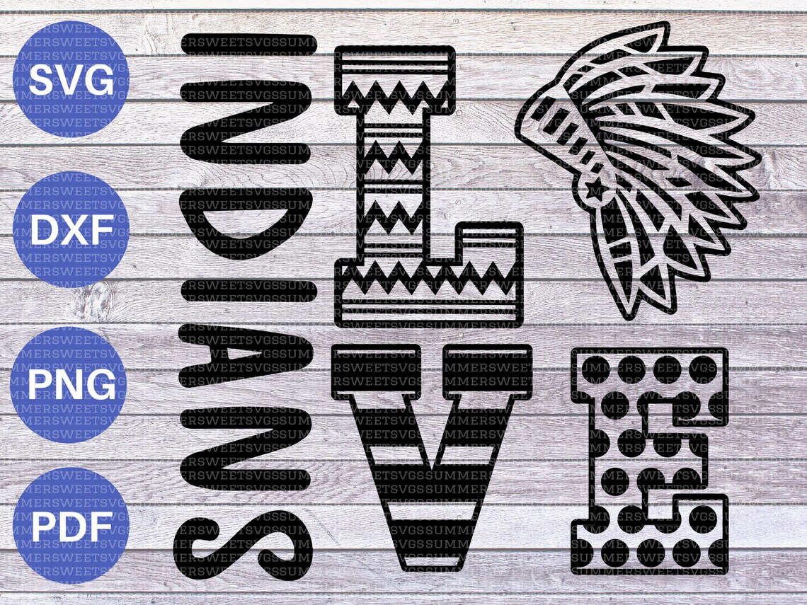 Love Indians SVG Teacher Student Shirt Svg Indian Files for - Etsy