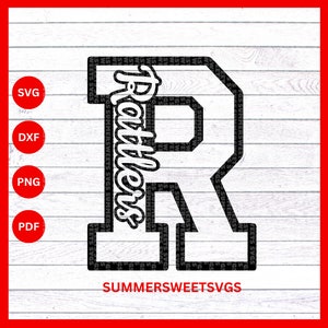 Rattlers Svg School Spirit SVG Letter R Svg Boys Design - Etsy