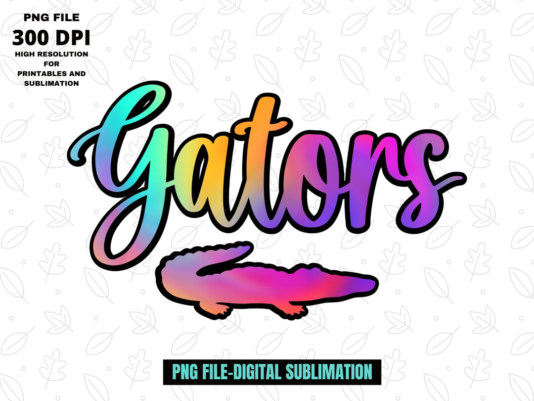 Gators PNG Gators Sublimation Design Gators Tie Dye Look - Etsy