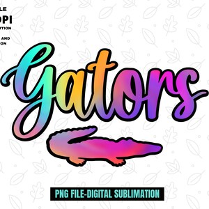 Gators PNG Gators Sublimation Design Gators Tie Dye Look - Etsy