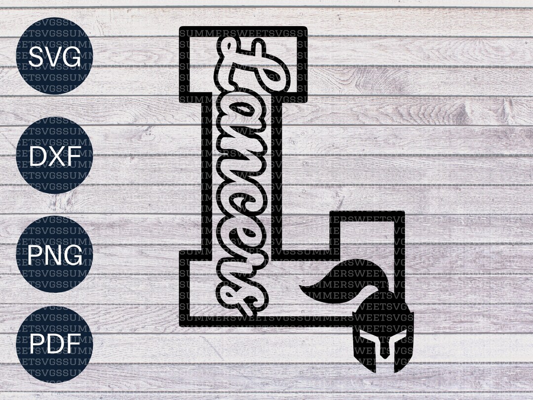 Lancers Svg Letter L School Pride Lancer School Spirit - Etsy