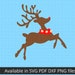 Chirstmas Svg, Deer SVG, Flying Reindeer SVG, Santa Reindeer, Kids ...