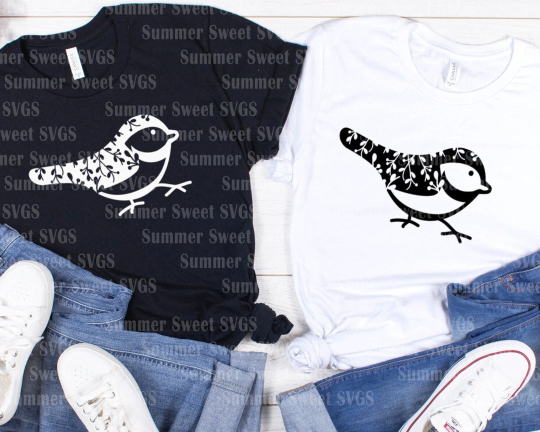 Bird SVG Small Bird With Flowers Songbird Svg Bird - Etsy