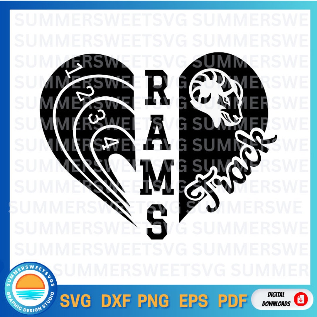 Rams Svg, Track Svg, Track and Field Svg, Team Spirit Svg, Shirt Design ...
