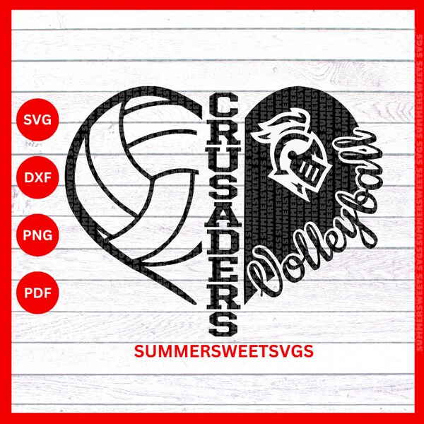 Crusaders Svg With Heart - Etsy