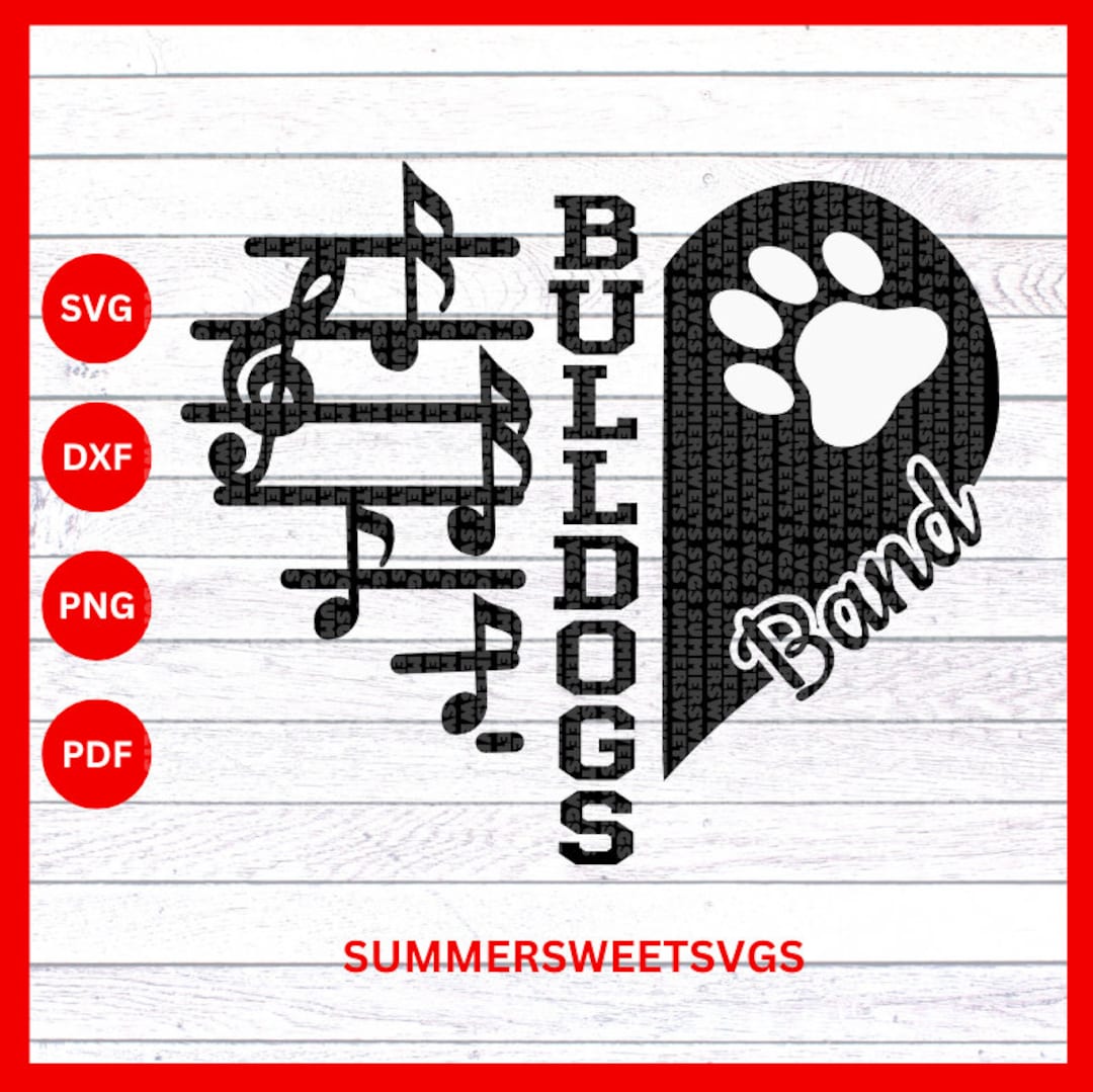 Bulldogs Svg, Marching Band SVG, Band Svg, Bulldog Png File,band Mom ...