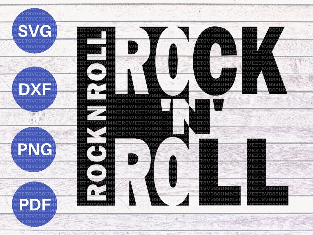 Rock and Roll Svg Rock & Roll Svg Rock N Roll Svg Music - Etsy
