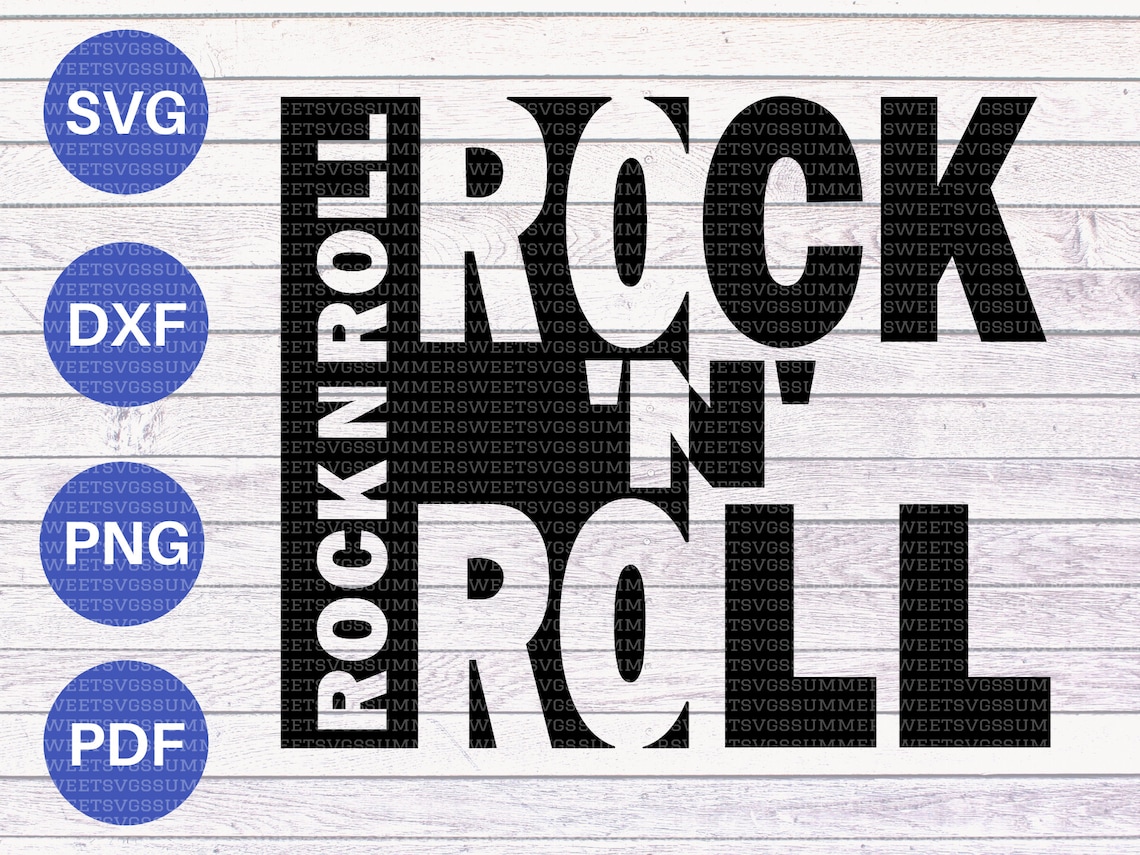Rock and Roll Svg Rock & Roll Svg Rock N Roll Svg Music - Etsy