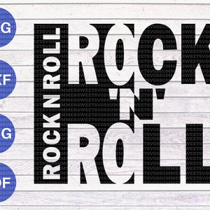 Rock and Roll Svg, Rock & Roll Svg, Rock N Roll Svg, Music Svg, Png ...