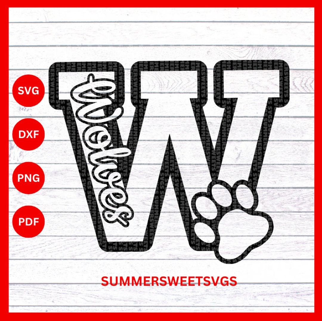 Wolves Svg, Cheerleader Svg, School Spirit Svg, Cheer Svg, School Pride ...