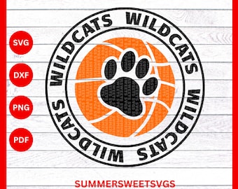 SVG Paw Basketball Mascot Instant Download Paw Print Svg - Etsy