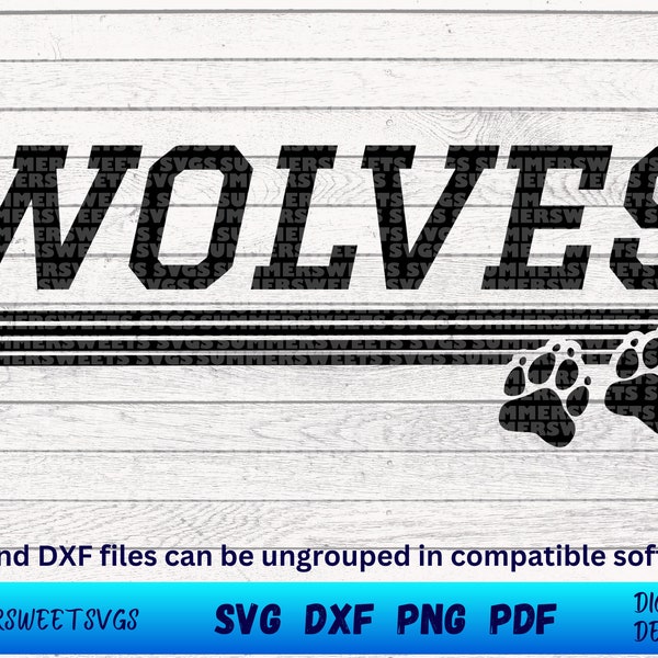 Wolf Paw Print - Etsy