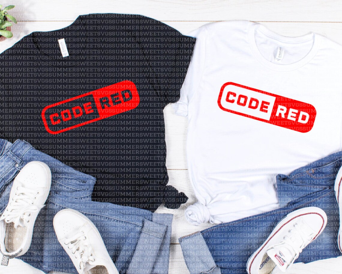 Code Red Svg Fire Svg Word Art Svg Red Sublimation Design - Etsy
