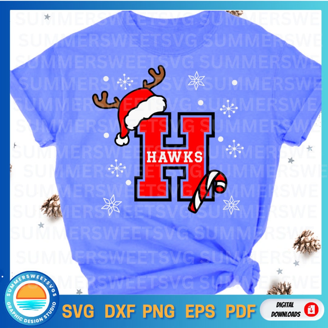 Hawks Christmas SVG, Christmas School Shirt Svg, School Staff Svg ...