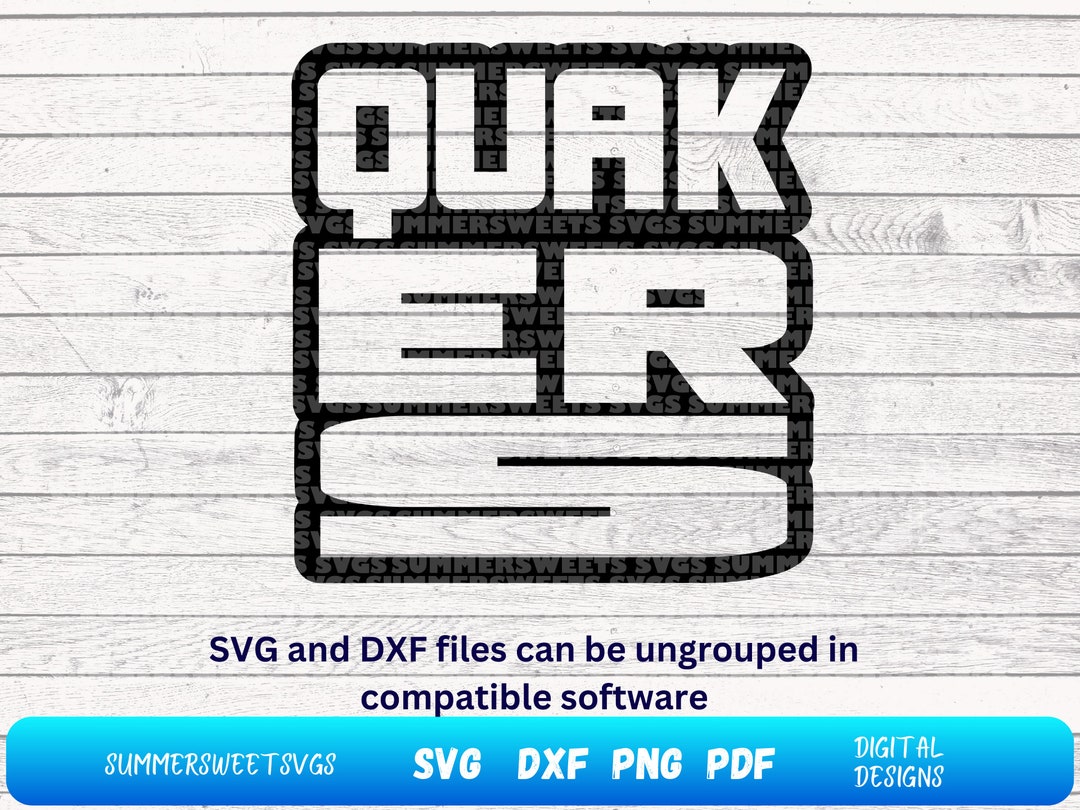 Quaker SVG Quaker Png Retro Svg Cheerleader School Spirit - Etsy