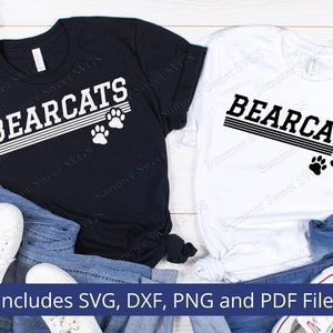 Bearcats Svg, Bearcat Svg, Bearcats Cheer SVG, Bearcat, Bearcats Svg ...