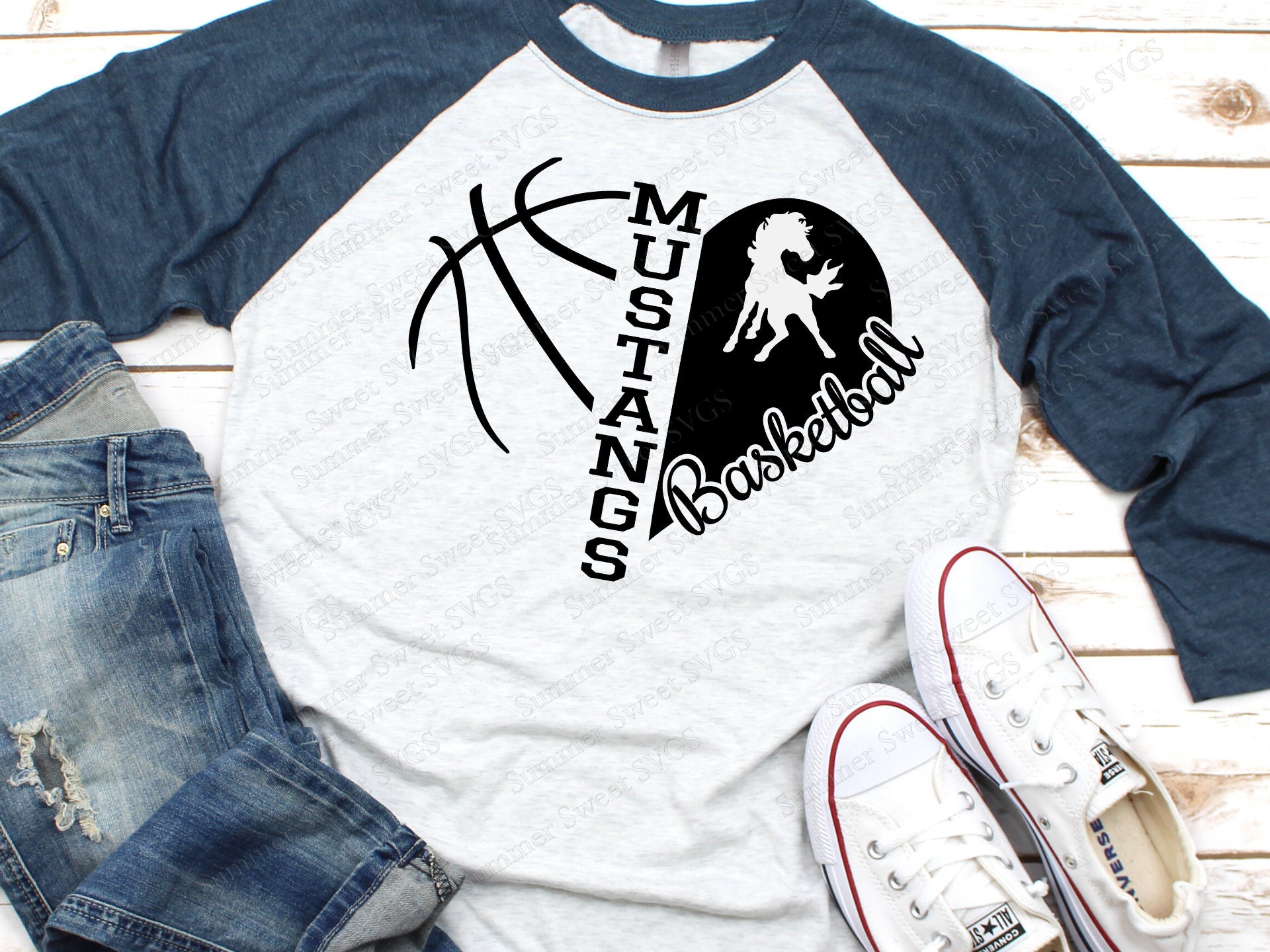 Cheerleader Mustangs Svg Team Spirit Cheer Heart Svg Png - Etsy