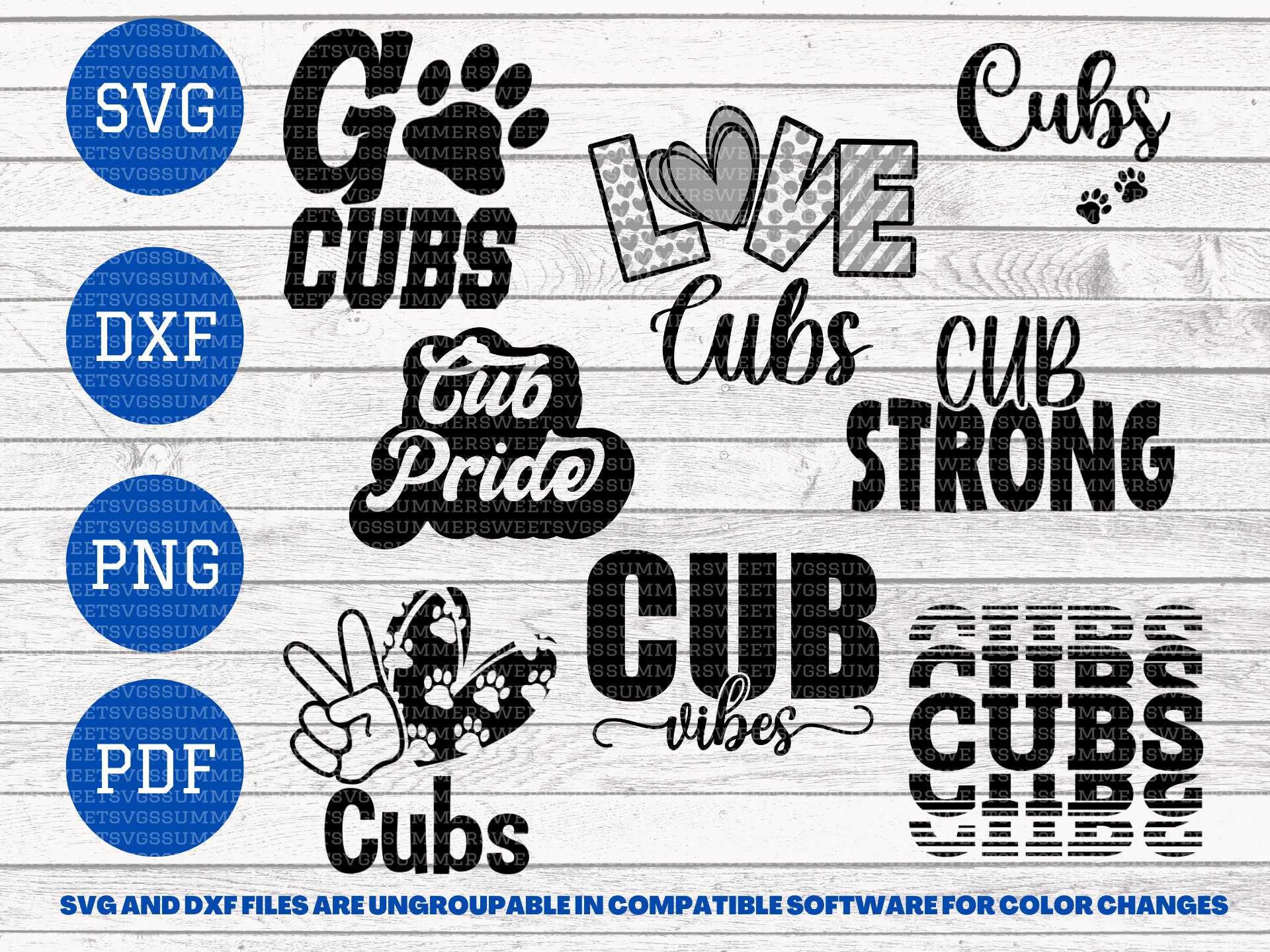 Cubs Svg Bundle Cubs SVG Paw Print SVG Cheerleader Cheer - Etsy Australia