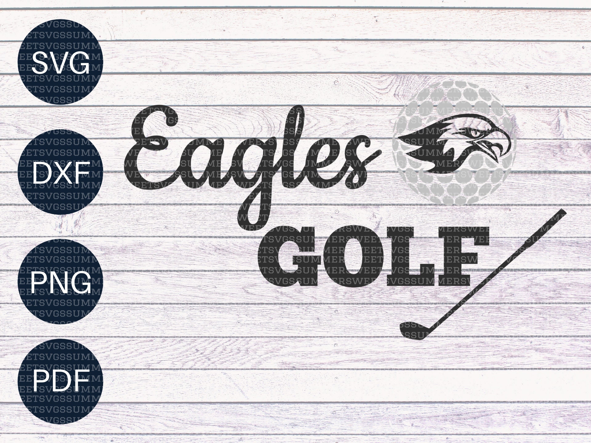 Eagles svg golf svg golf ball svg golf club svg girls or | Etsy