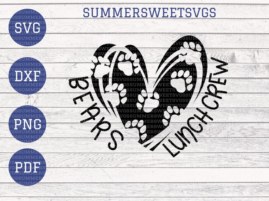 Bears Cafeteria Crew SVG Lunch Crew Svg Lunchroom - Etsy