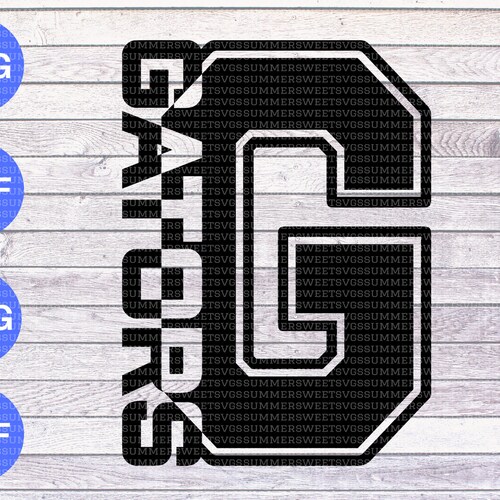 Gator Svg Dxf Png School Pride Letter G Design Gators Cricut - Etsy