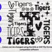 Tigers Typography Svg, Tigers Svg, Tigers Cheer Svg, Team Spirit Svg ...