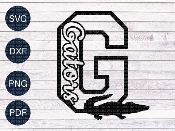 Gator Svg Dxf Png School Pride Letter G Design Gators Cricut - Etsy
