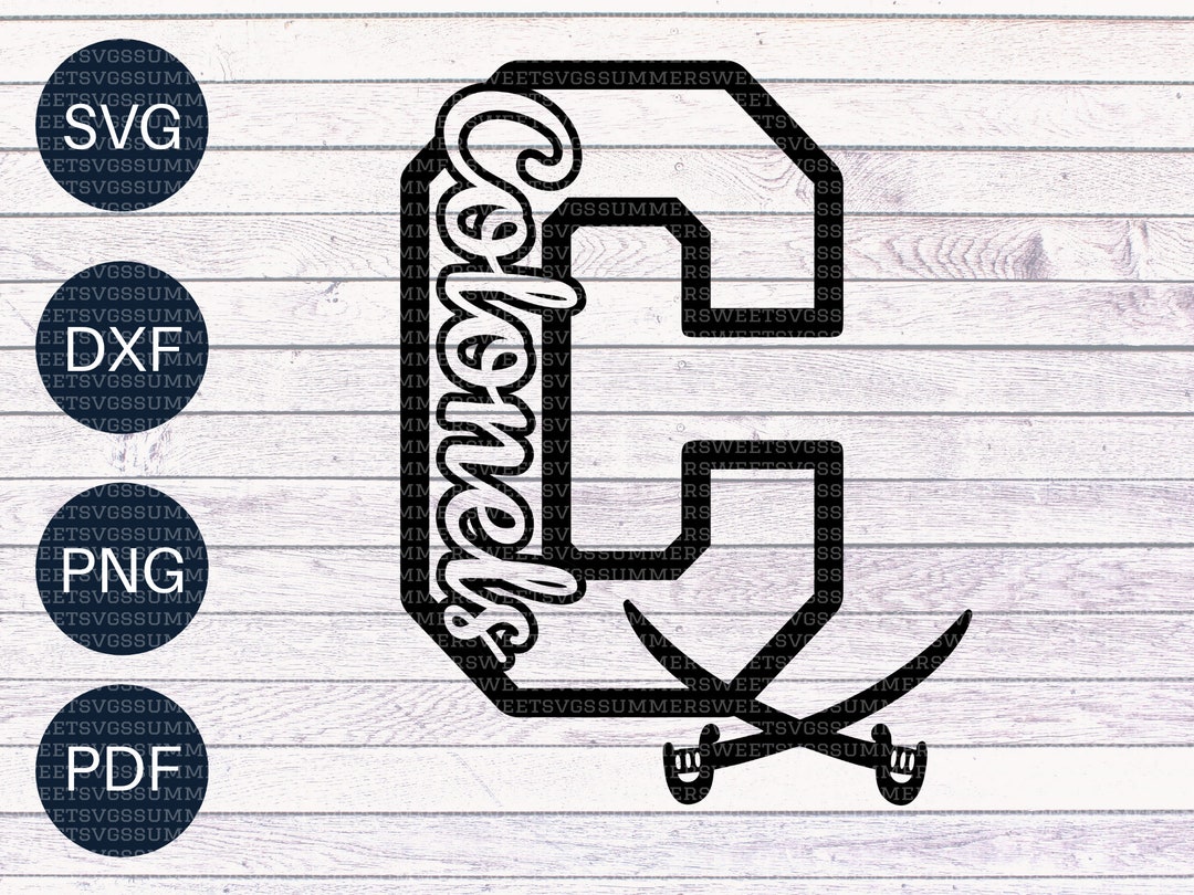 Colonels Svg School Pride Svg Letter C Cut File School - Etsy
