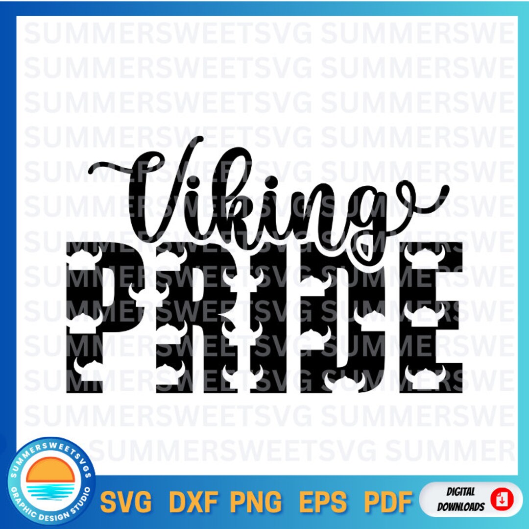 Viking Pride SVG, School Spirit Svg, Pride Shirt Svg, Monogram Svg, Svg ...
