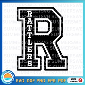 Rattlers Svg, Cheerleader Svg, Sublimation Png, Cheer Svg, Letter ...