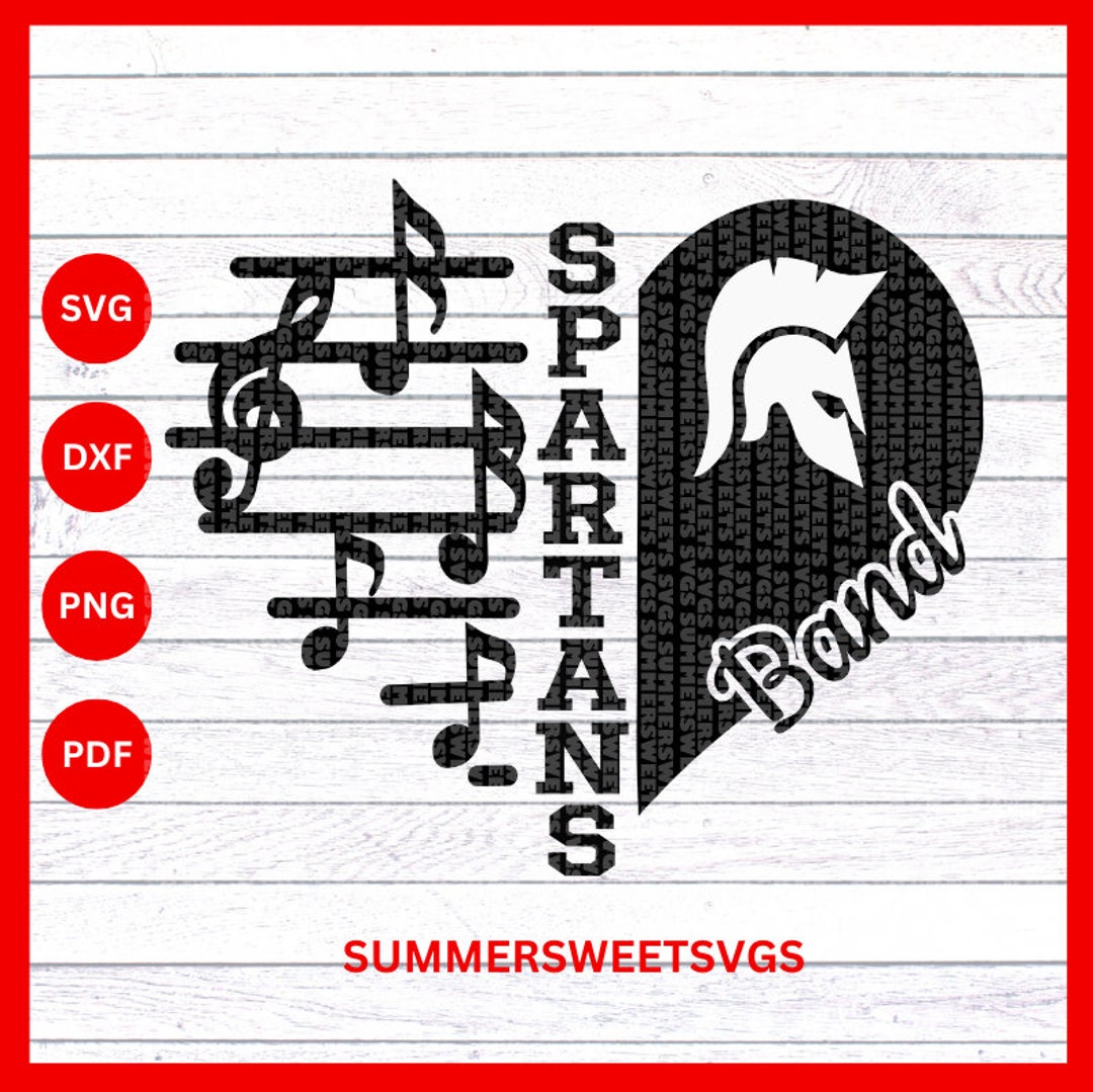 Spartan SVG, Spartan Png, Marching Band Svg, Band Svg, High School Band ...