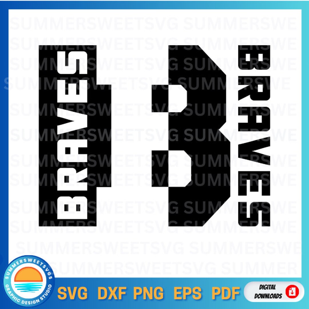 Braves Svg, Cheer Svg, Team Spirit Svg, Sport Design, Png, Dxf, File ...