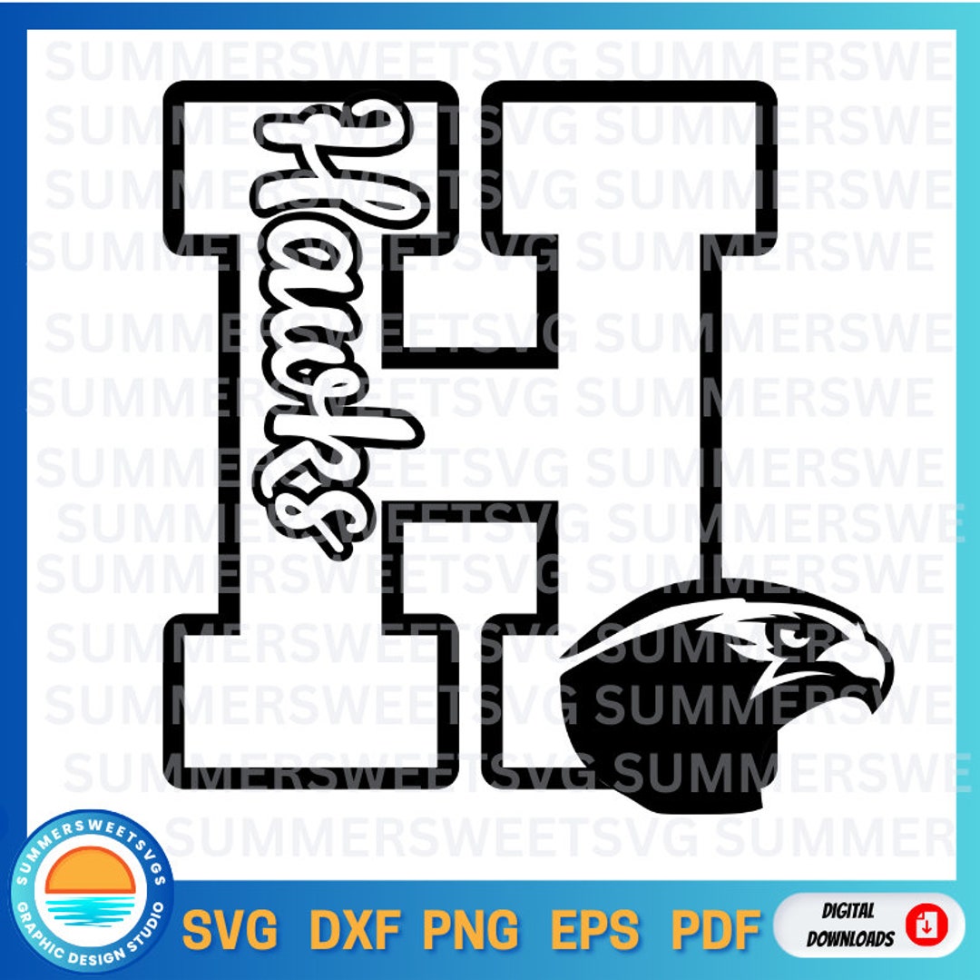 Hawks SVG, Cheer Svg, School Spirit Svg, Sublimation Png Dxf Eps Pdf ...