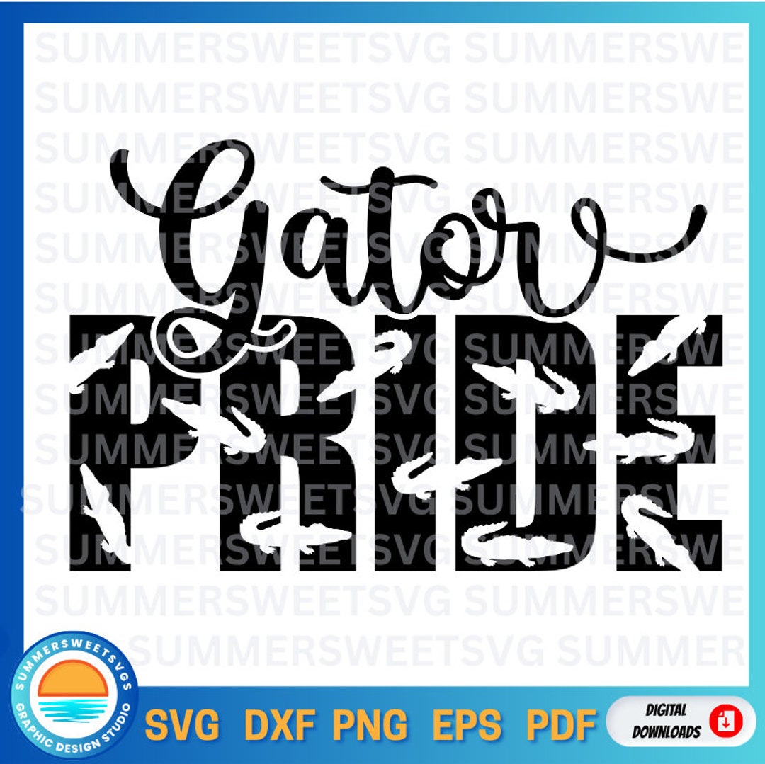 Gator Pride SVG, Alligators Svg, Gators Svg, Pride Shirt Svg, Cricut ...