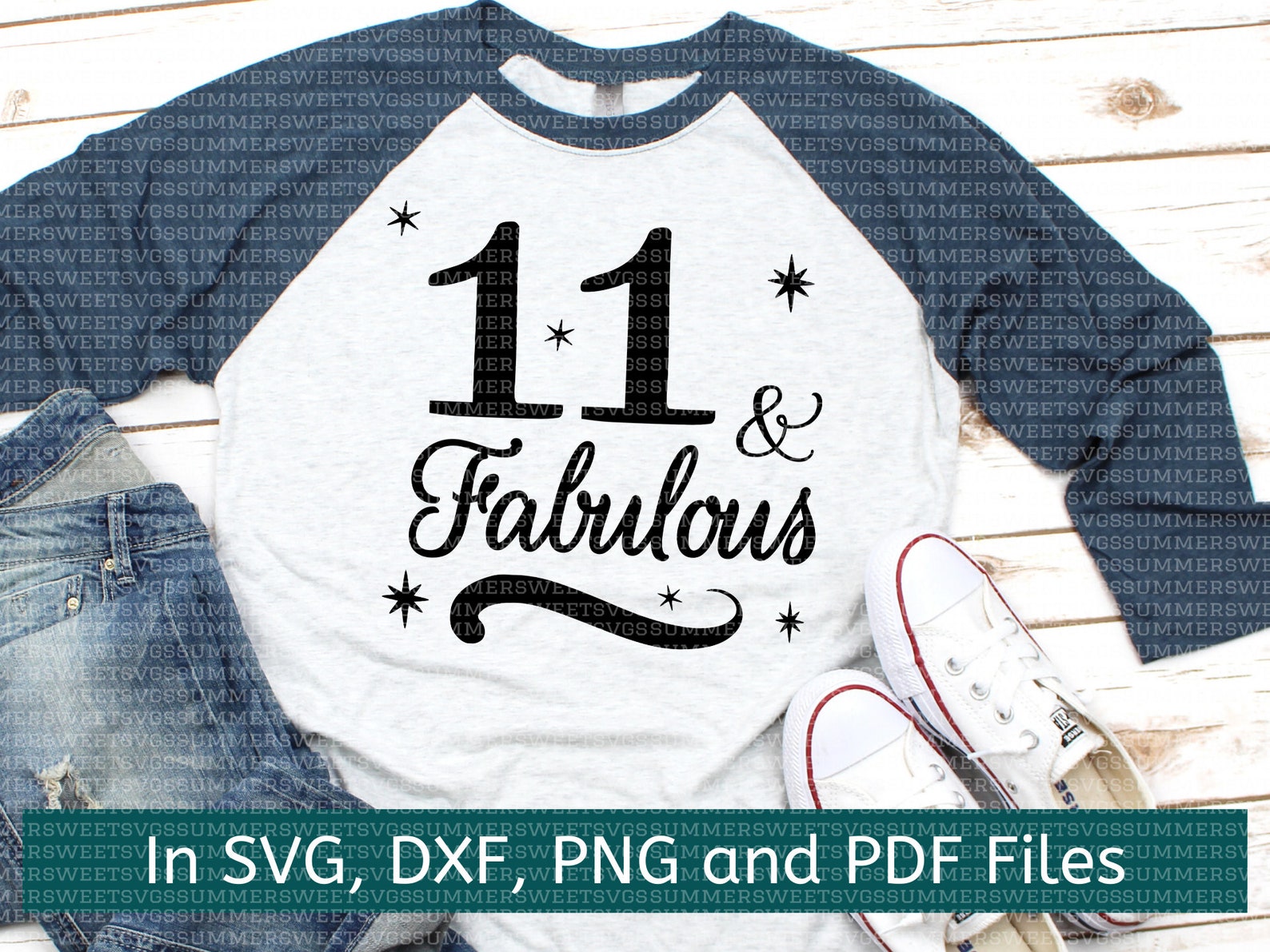 11 and Fabulous SVG Happy 11th Birthday 11th Birthday Svg - Etsy