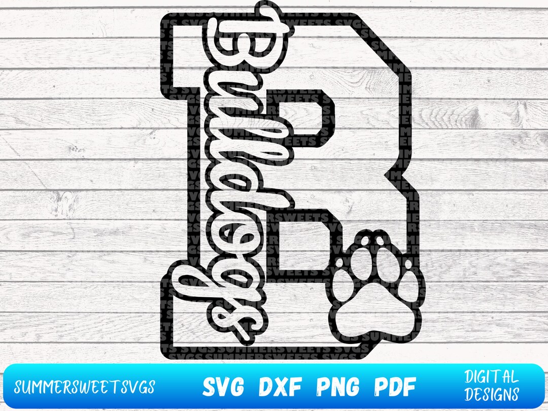 Bulldogs SVG Dxf Png Cheer Team Spirit Bulldogs Cricut Cut - Etsy