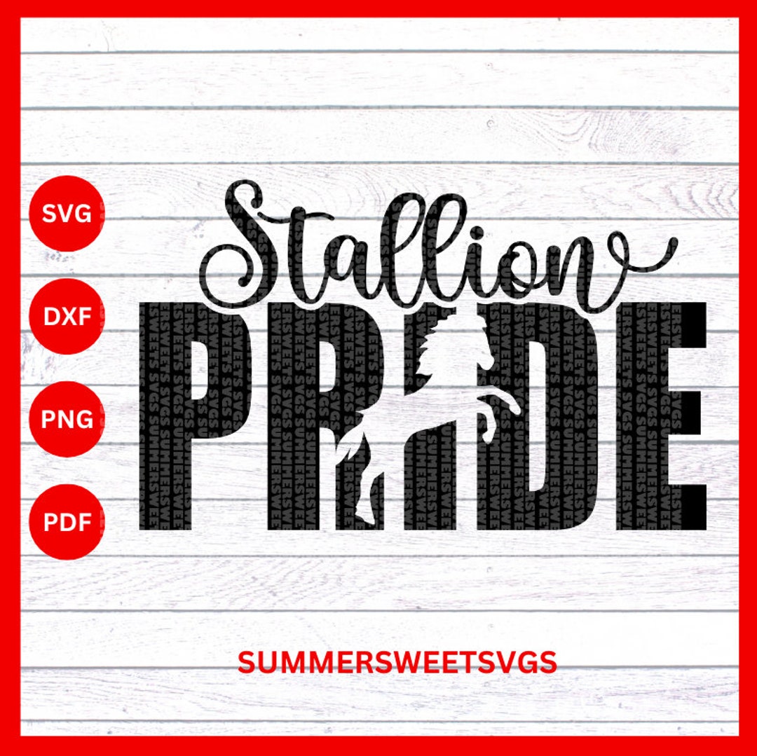 Stallions Svg, Stallion Pride, Cheer Mom, School Spirit Svg, Tshirt ...