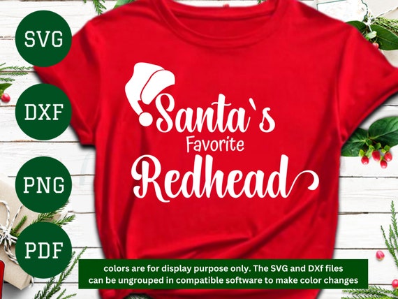 Redhead Svgchristmas SVG Ginger Svg Red Hair Svgchristmas - Etsy
