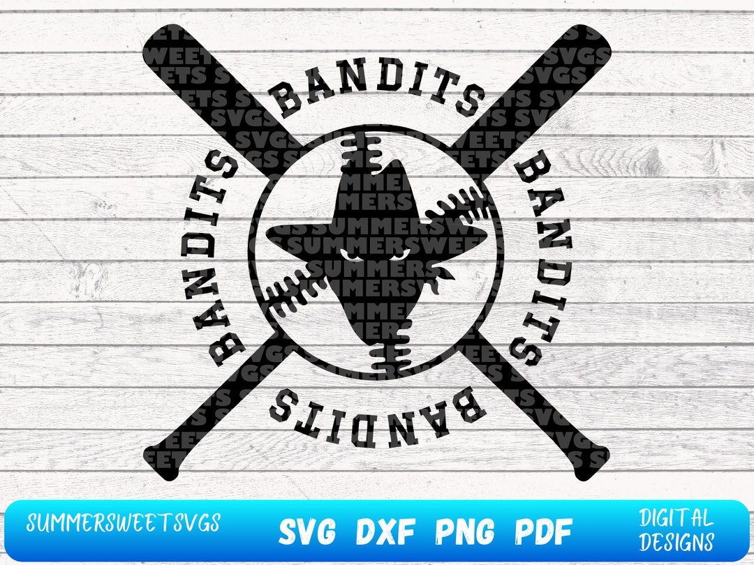 Bandits SVG Baseball Team Spirit Bandit Cheerleader - Etsy