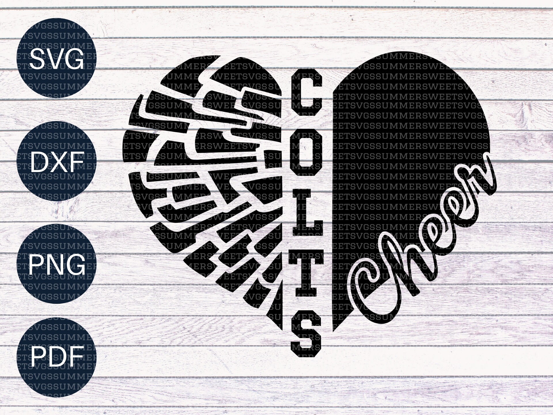 Colts SVG cheer svg pom pom svg cheer quad svg team | Etsy
