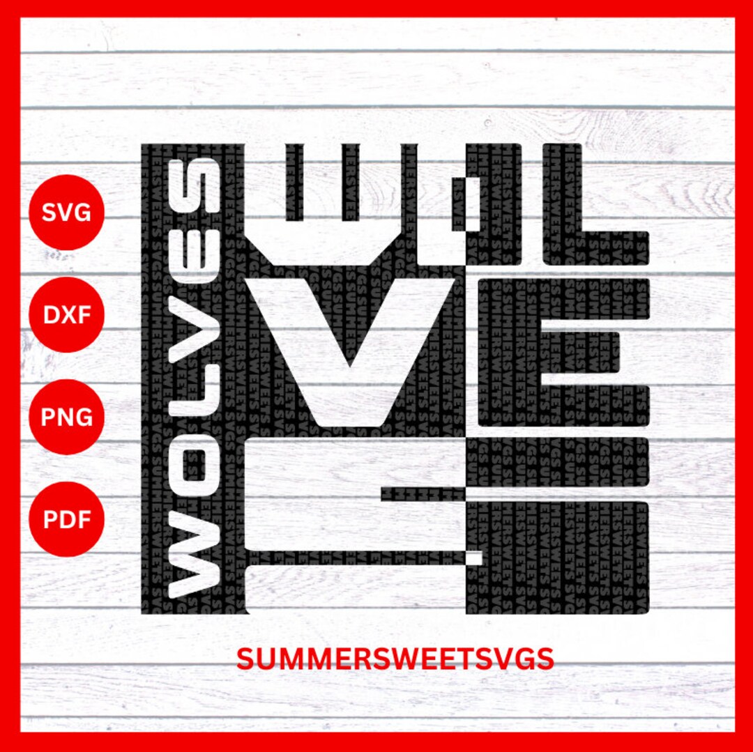 Wolves Svg, Cheerleader Svg, Team Spirit Svg, Monogram, Svg Png Dxf ...