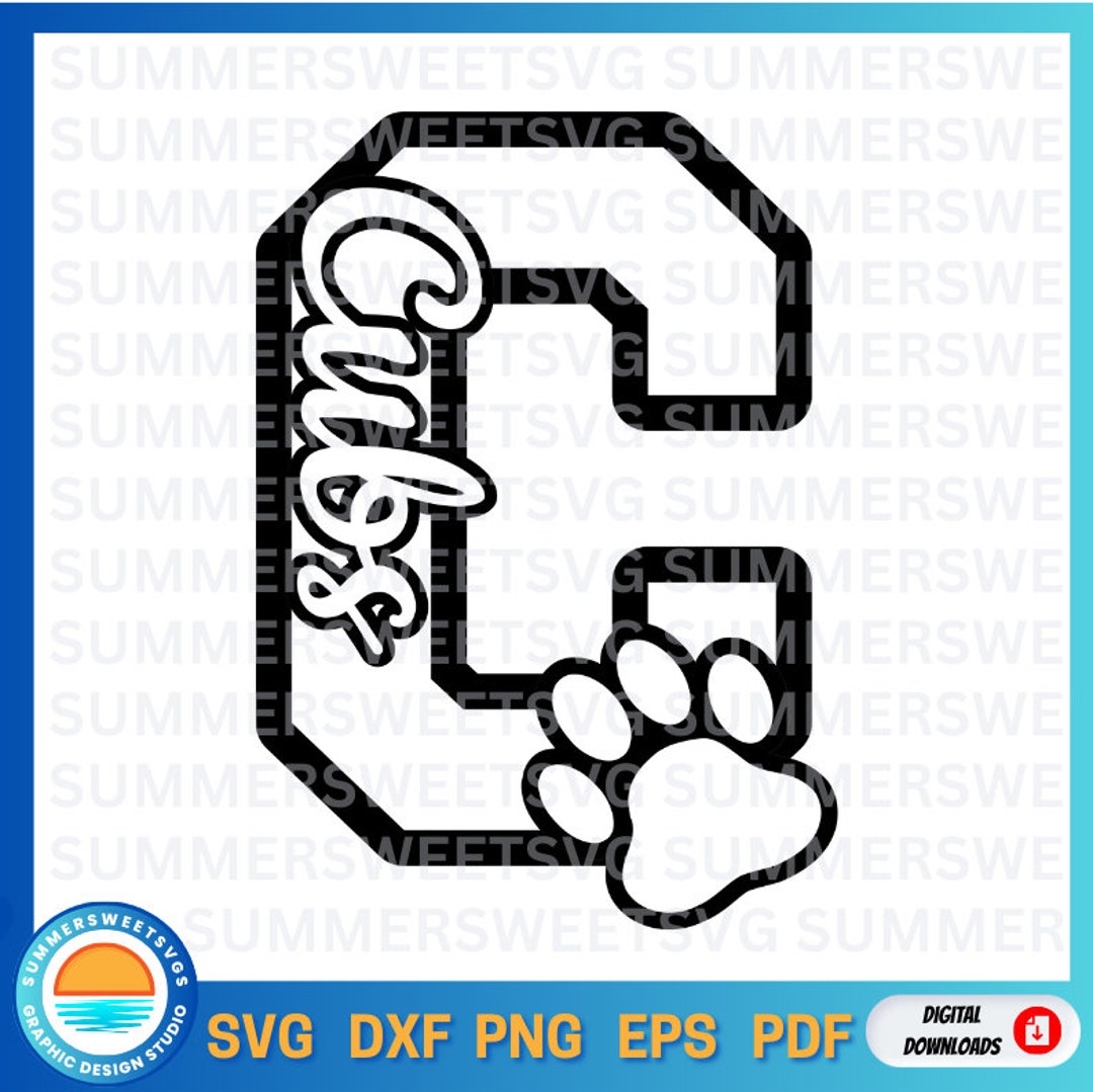 Cubs Svg, Cheer Svg, Paw Print Svg, Cheer Mom, Team Spirit Svg, Tshirt ...