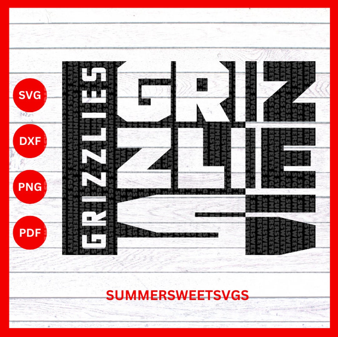 Grizzlies Svg, Cheer Mom Svg, Team Spirit, School Pride, Png Dxf Pdf ...