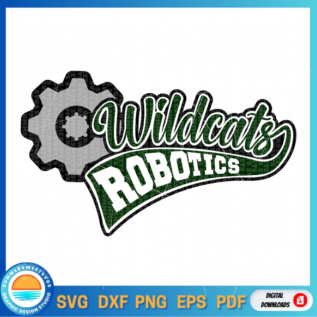 Wildcat Robotics Svg Dxf Png Sport Svg Robotics Design Cricut Cut File ...