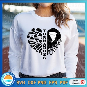 Tornadoes Svg, Cheer Svg, Cheer Coach Svg, Pom Pom, Cheer Mom, Team ...