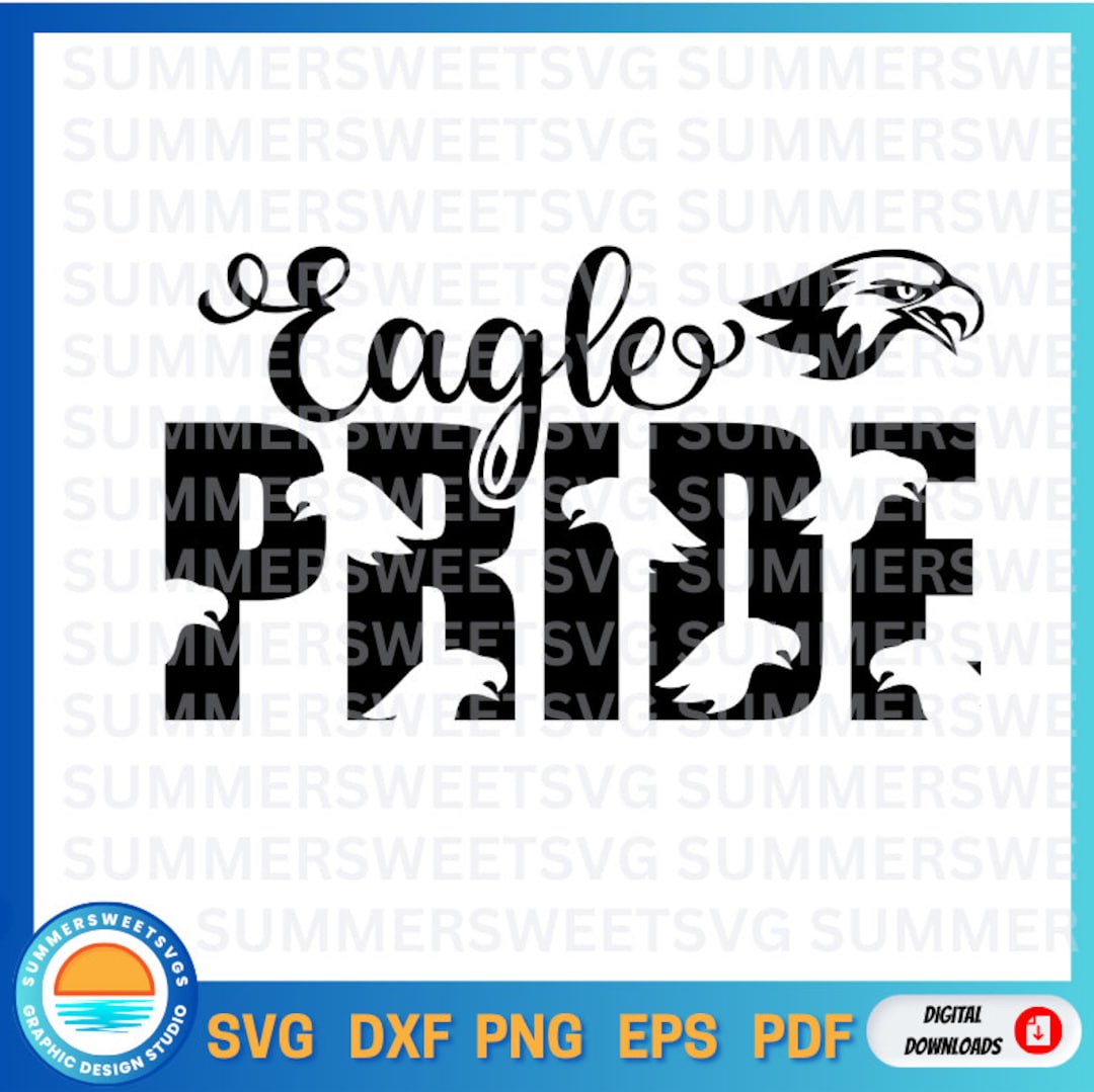 Eagle Pride SVG, School Pride Svg, School Spirit Svg, Sublimation Png ...