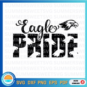Eagle Pride SVG, School Pride Svg, School Spirit Svg, Sublimation Png ...