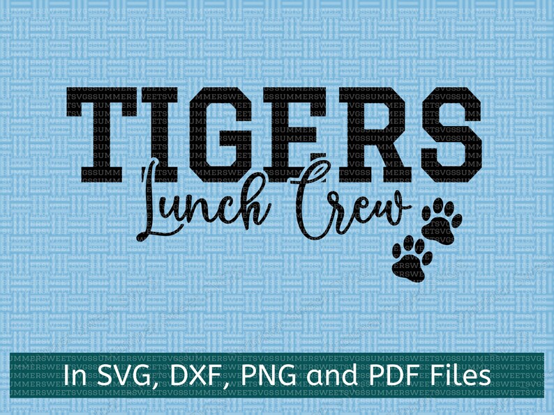 Tigers Cafeteria Crew SVG Lunch crew svg lunchroom | Etsy