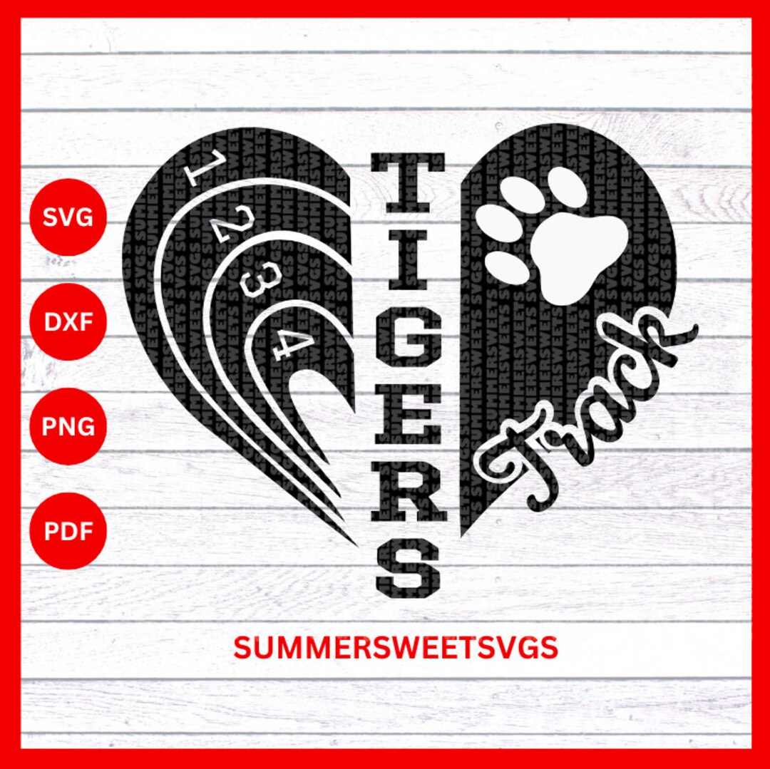 Tigers Svg, Track Svg, Track and Field Svg, Team Spirit Svg, Track ...