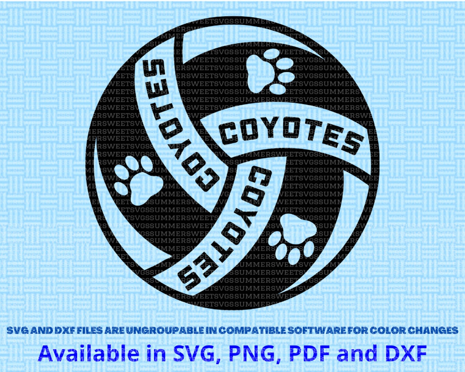 Coyotes Svg Dxf Png Cheer Mom Team Spirit Cricut Cut File - Etsy